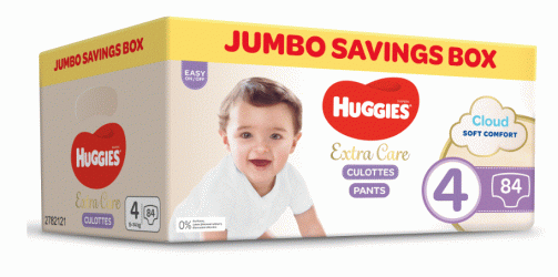 Huggies Extra care pants No 4 box 84 pcs | Adam Pharmacies
