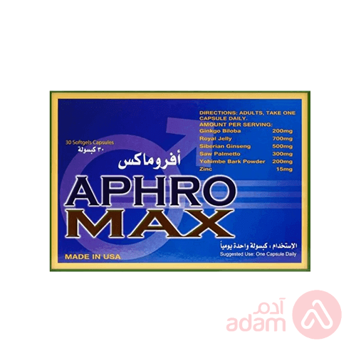 Aphromax | 30Caps | Adam Pharmacies